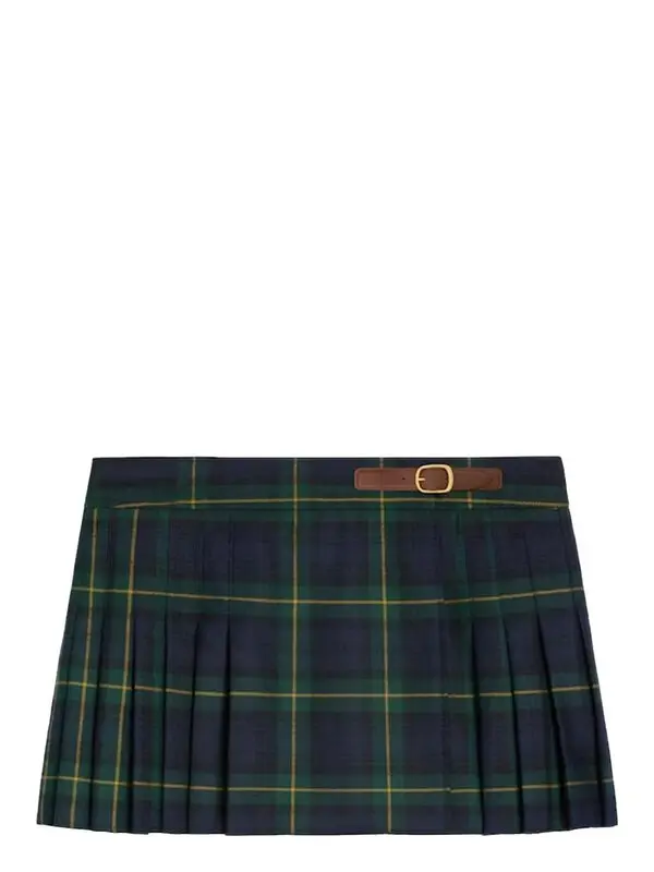 Celine Wool Mini Skirt - Multicolor