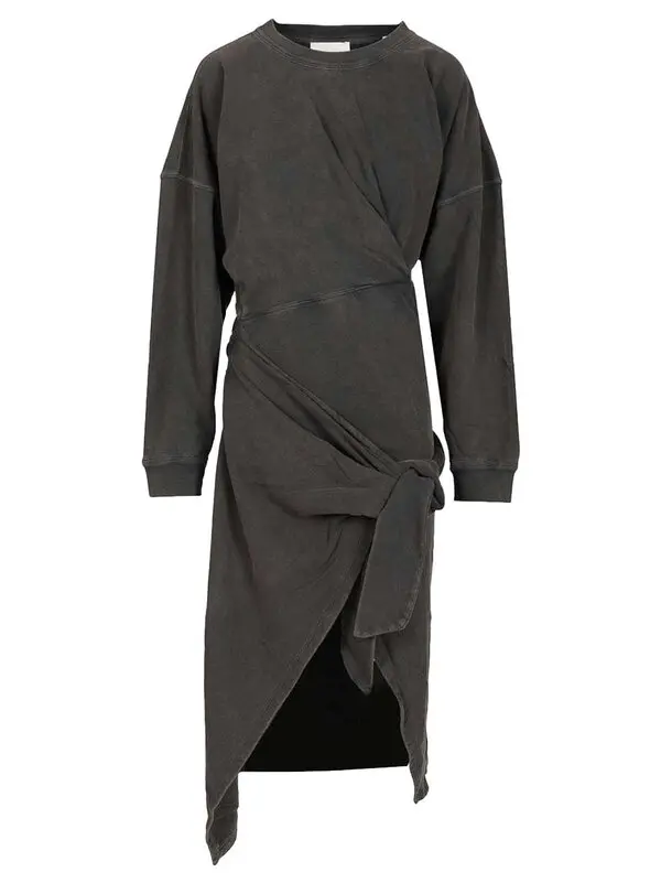 Isabel Marant Étoile Marant Sandrina Long Sweatshirt Dress - Black