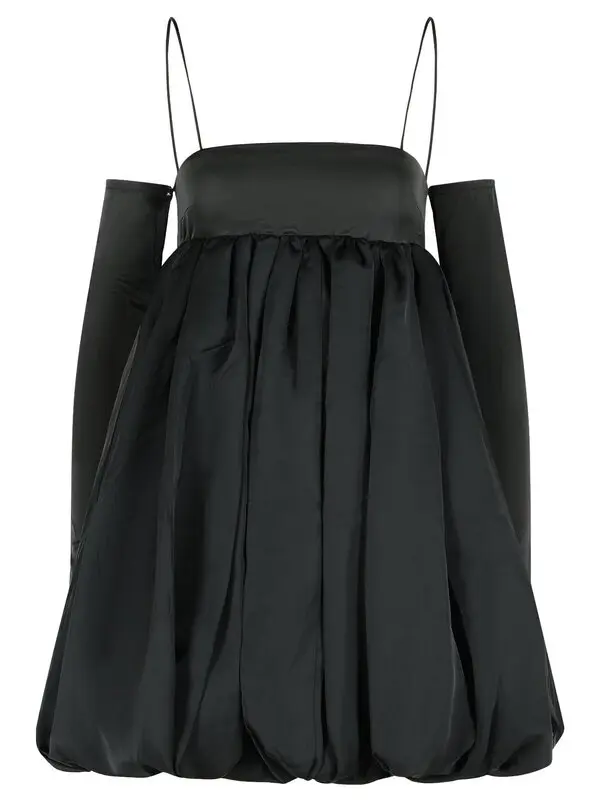 ROTATE BY BIRGER CHRISTENSEN Polyester Balloon Dress - Black