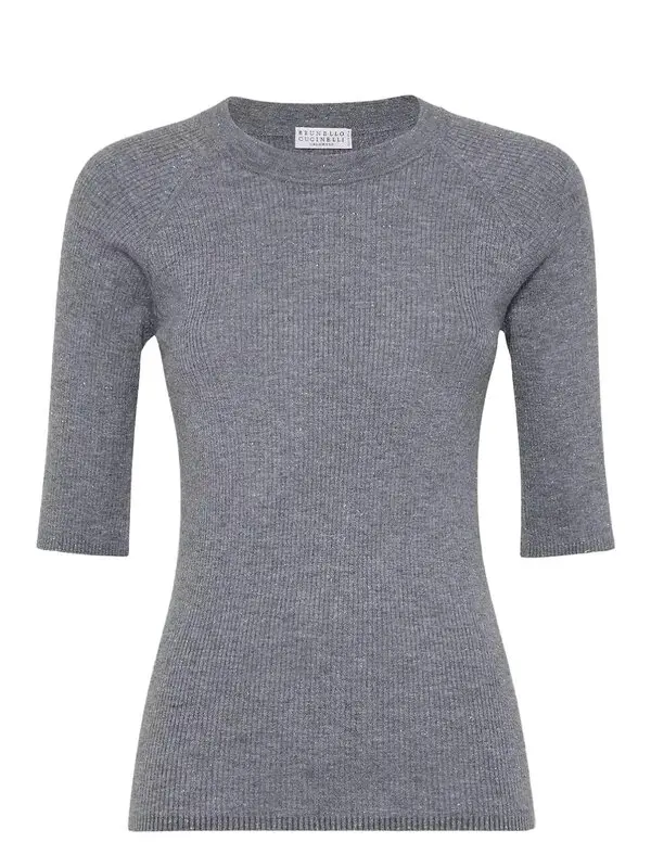 Brunello Cucinelli Cashmere And Viscose Blend Lurex Sweater - Multicolor