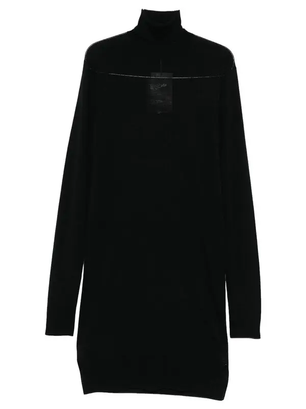 TOTEME Wool Turtle-neck Midi Dress - Multicolor