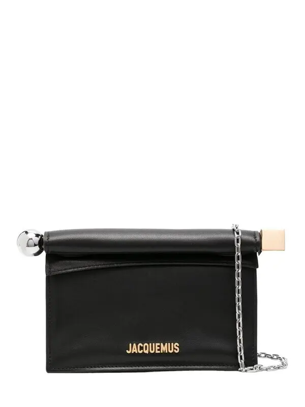 Jacquemus Leather Clutch - Black