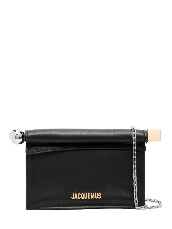 Jacquemus Leather Clutch - Black