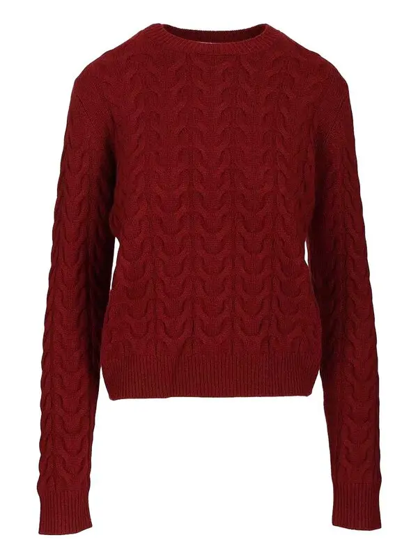 Max Mara Slim Cashmere Sweater - Red