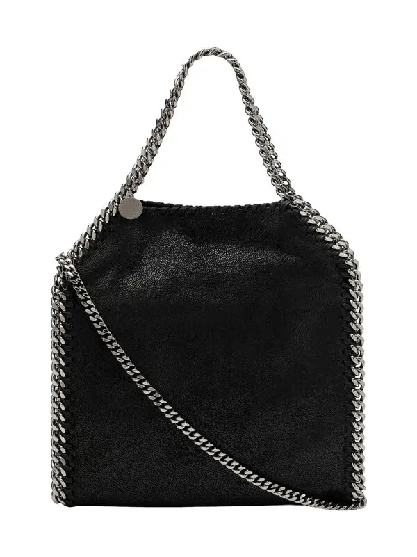 Stella McCartney Falabella Eco Shaggy Deer Mini Crossbody Bag - Black