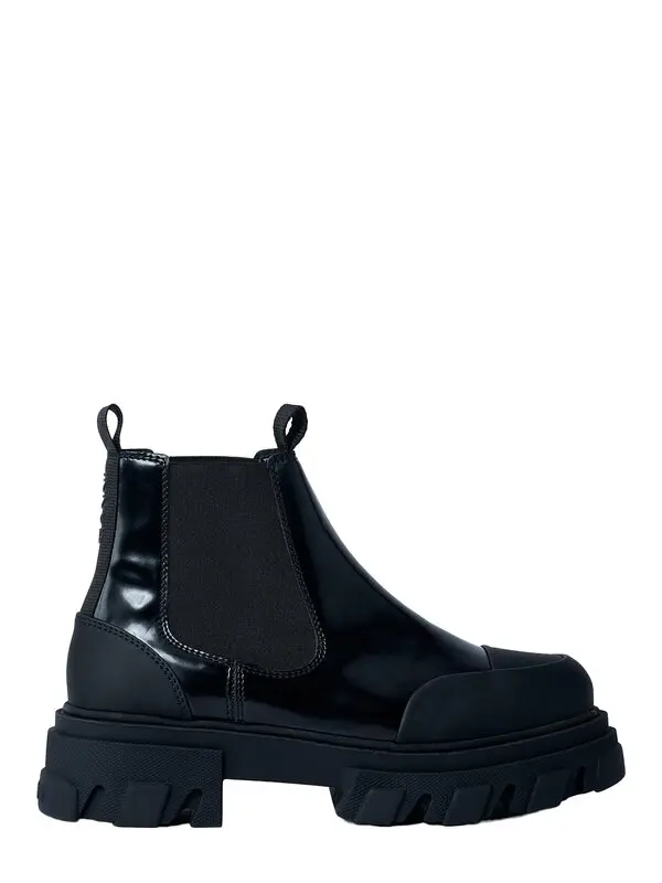 GANNI Low Chelsea Boots - Black