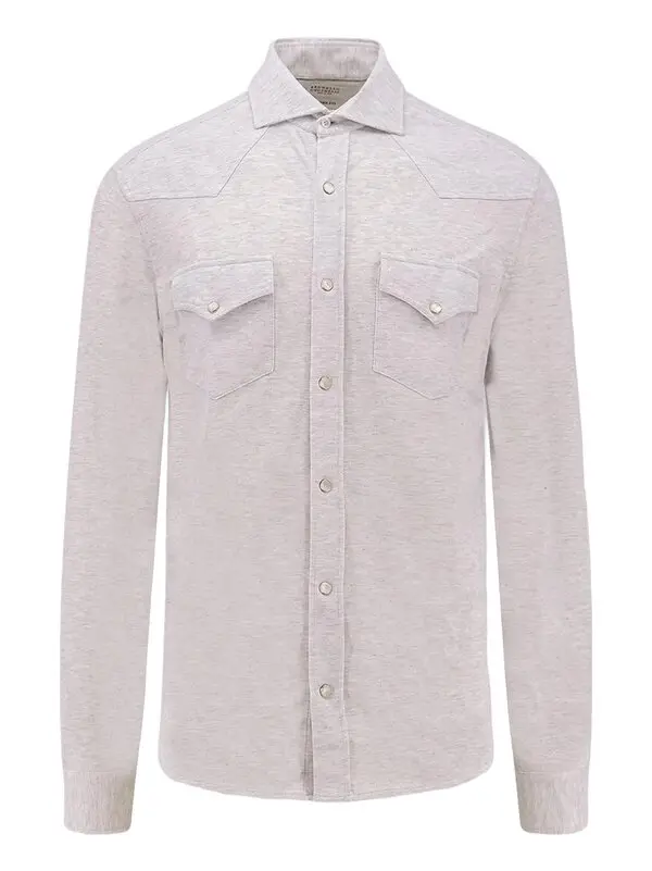 Brunello Cucinelli Leisure-fit Cotton Shirt - Multicolor