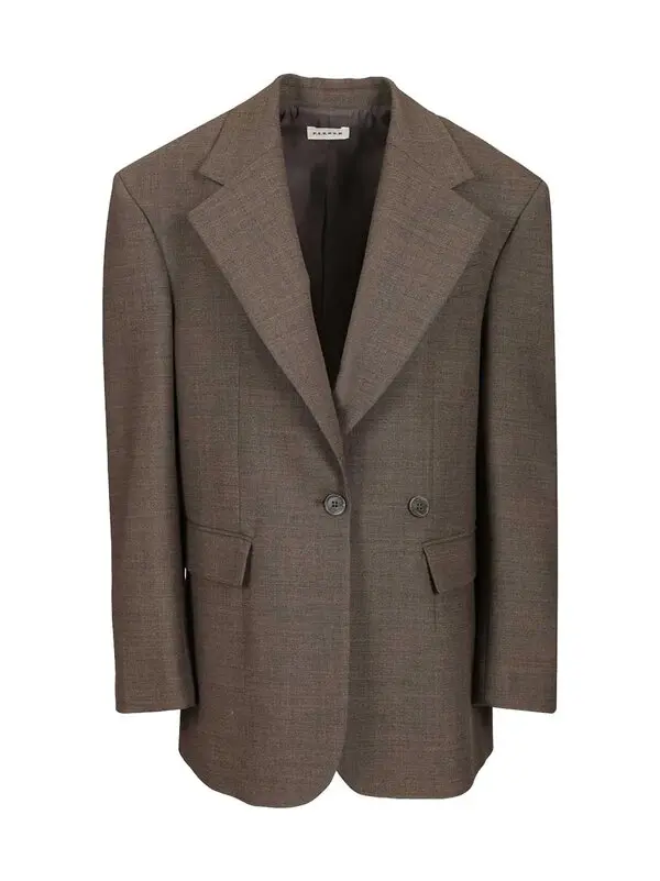 P.a.r.o.s.h Tailored Oversized Jacket - Gray