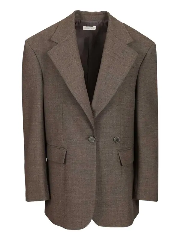 P.a.r.o.s.h Tailored Oversized Jacket - Gray