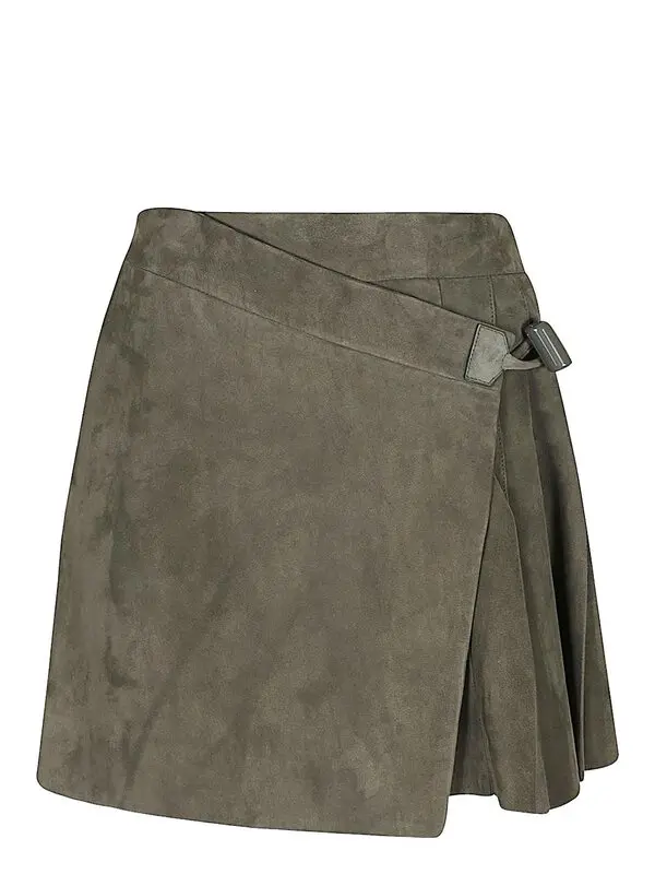 Loewe Suede Mini Skirt - Multicolor