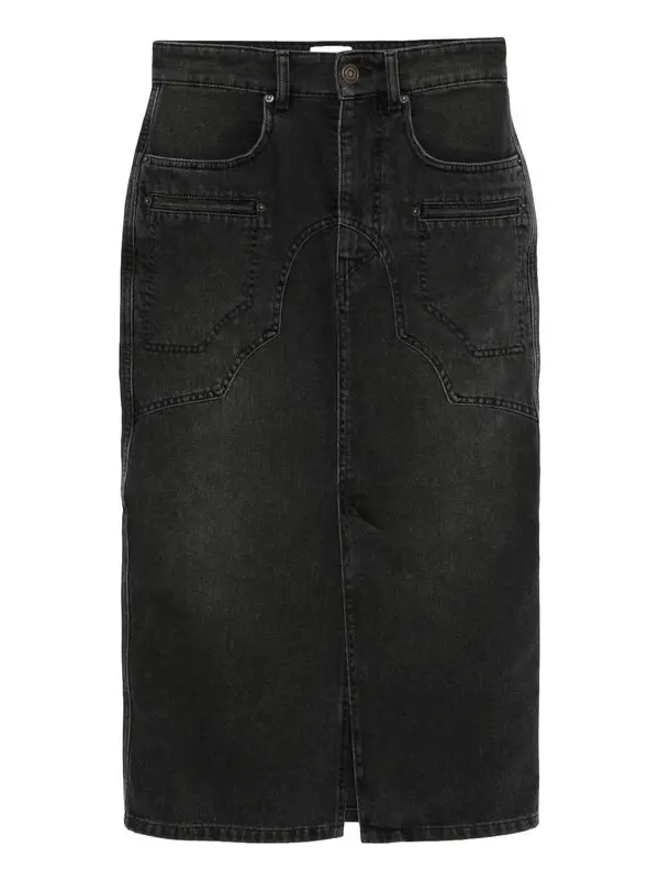 Isabel Marant Étoile Britt Denim Midi Skirt - Multicolor