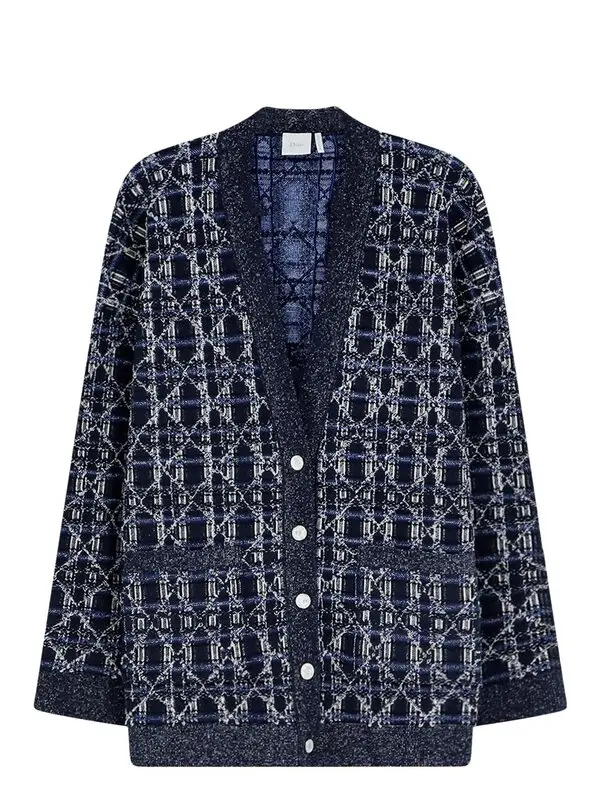 Dior Cannage Oversize Cardigan - Multicolor