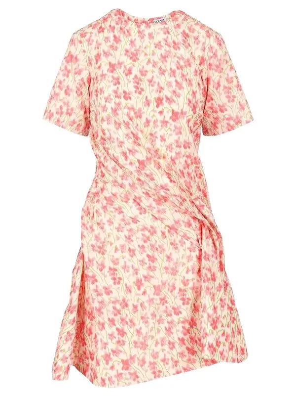 Loewe Silk Blend Taffeta Dress - Multicolor