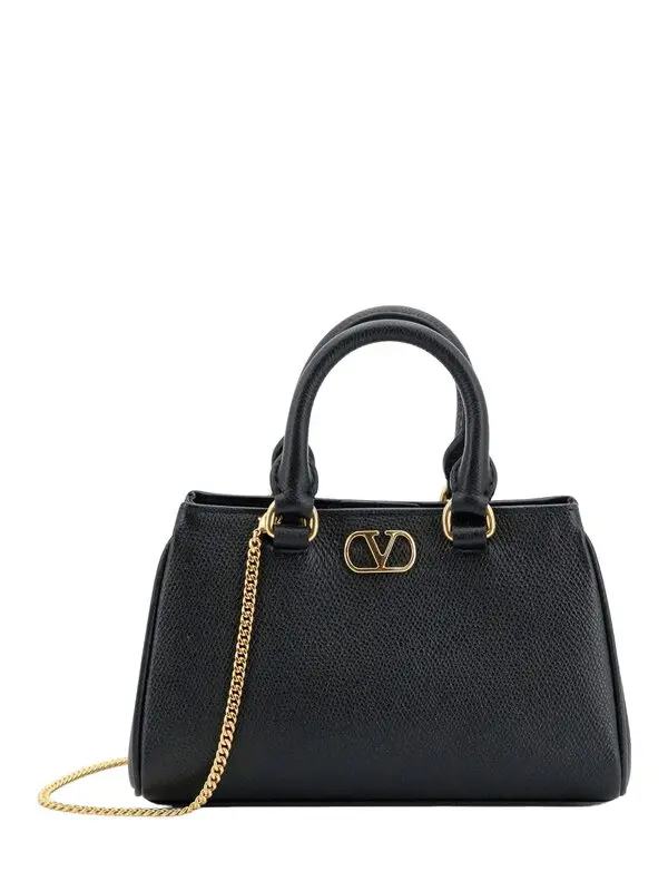 Valentino Garavani Vlogo Signature Mini Leather Handbag - Multicolor