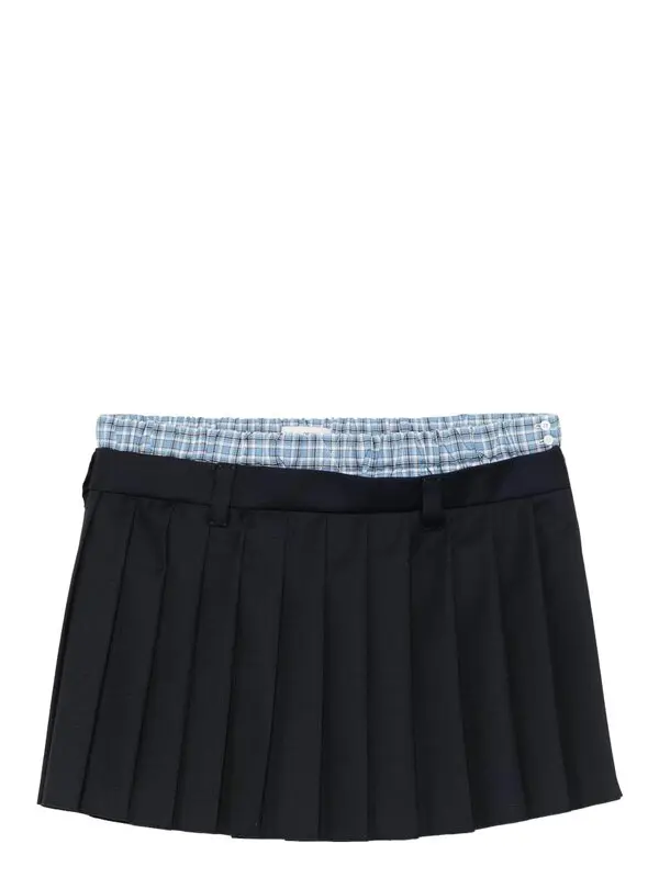 Miu Miu Pleated Mini Skirt - Multicolor