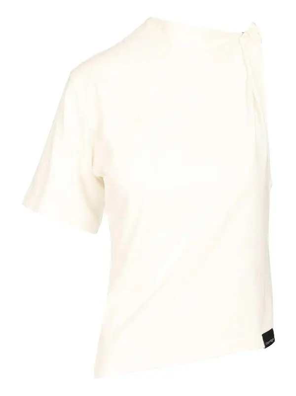 COURREGES Asymmetrical T-shirt - White