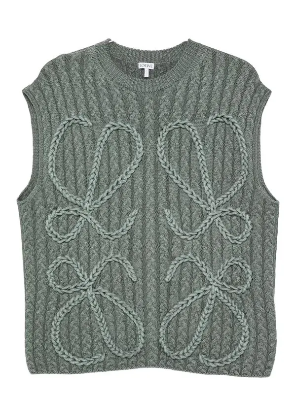 Loewe Anagram Wool Vest - Multicolor
