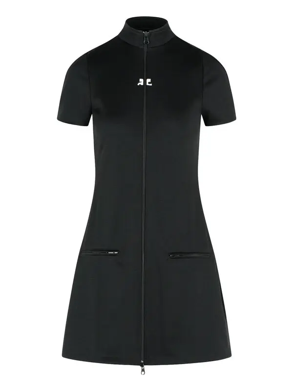 COURREGES Interlock Polyester Dress - Black