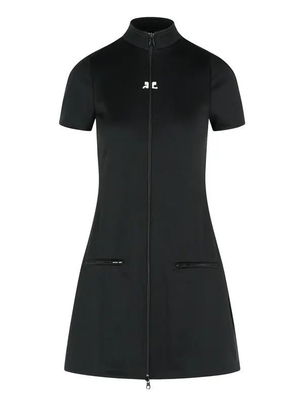 COURREGES Interlock Polyester Dress - Black