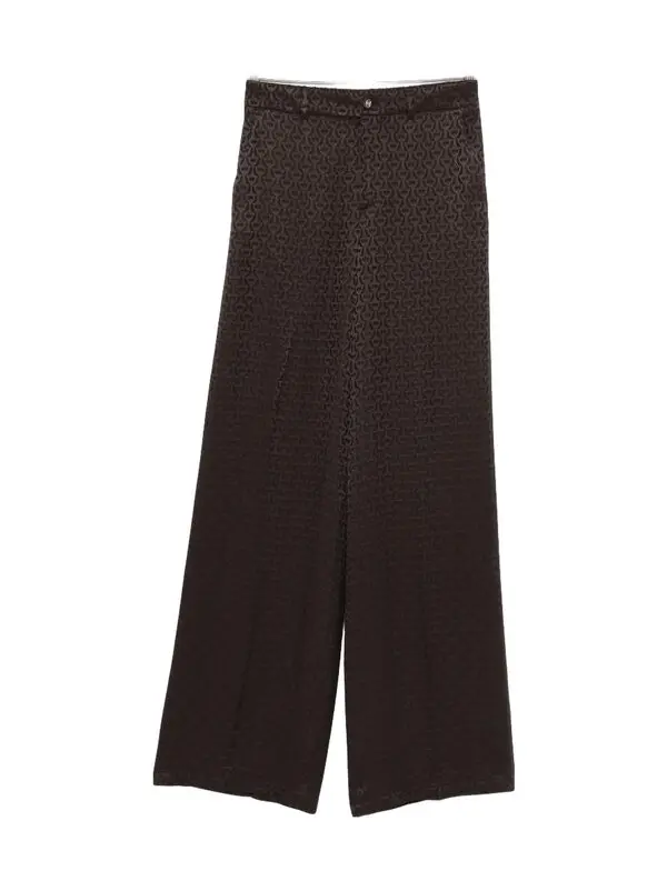 Gucci Horsebit Silk Trousers - Multicolor