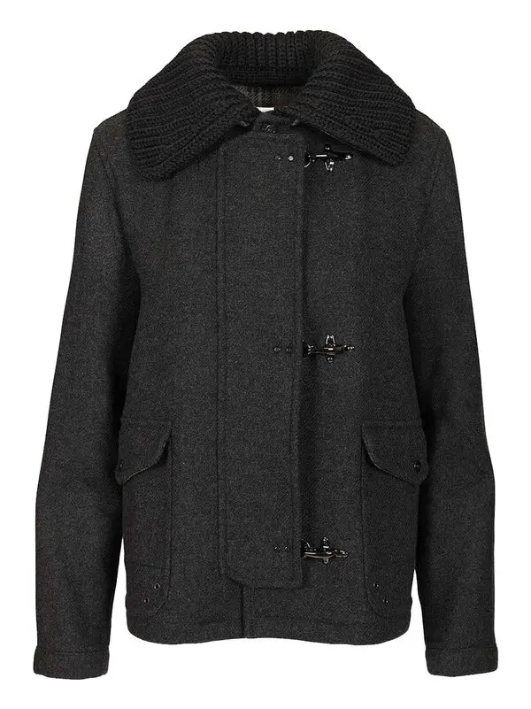 FAY 3-hook Wool Jacket - Gray
