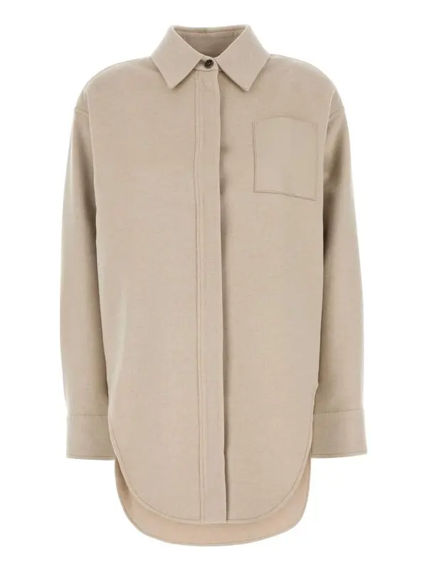 Loewe Sand Flannel Shirt - Brown