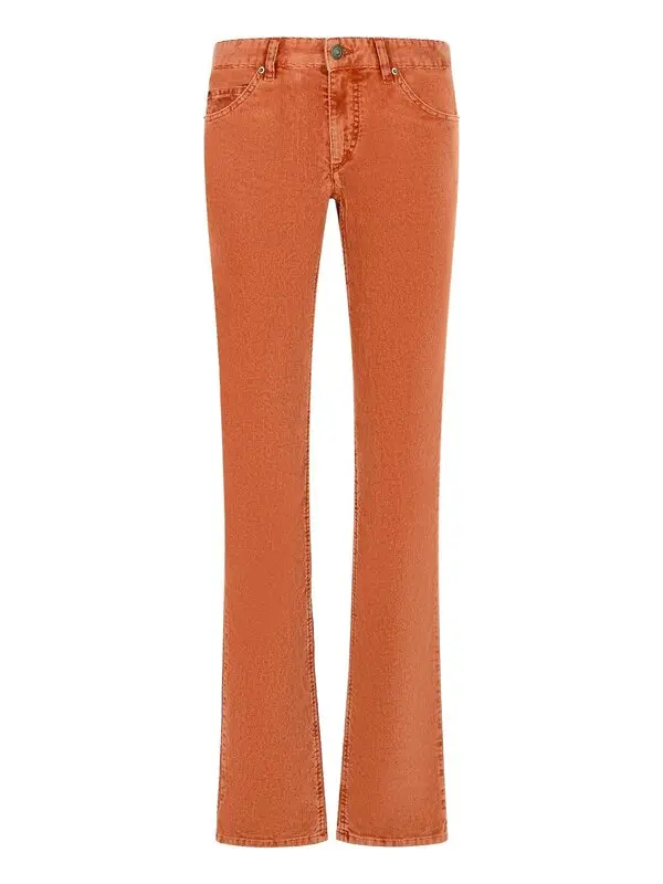 Isabel Marant Étoile Rust Cotton Blend Pants - Orange