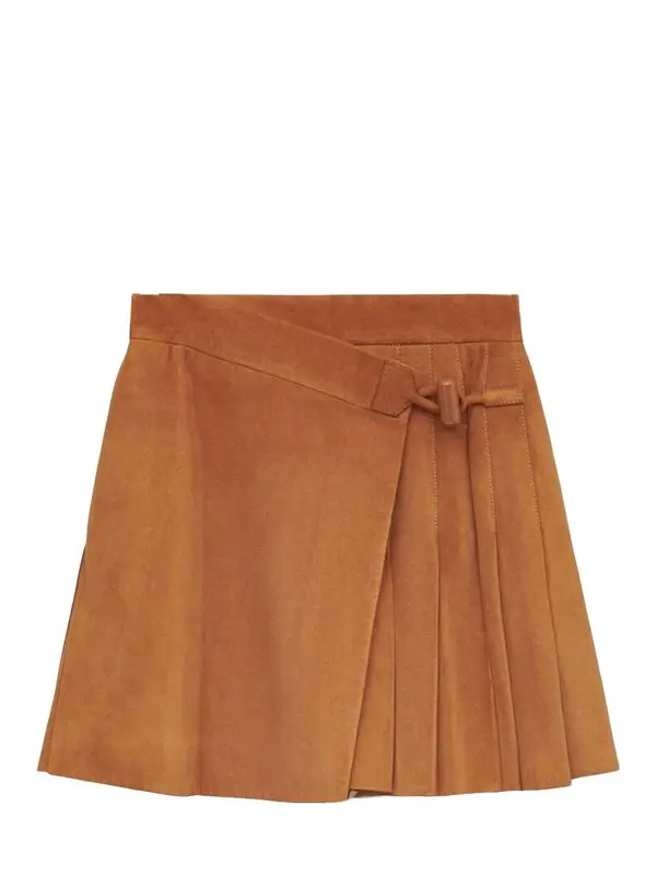 Loewe Suede Mini Skirt - Multicolor