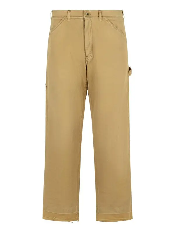 MAISON MARGIELA Beige Cotton Pants - Cream
