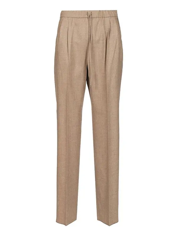 Max Mara Stretch Cashmere Trousers - Brown
