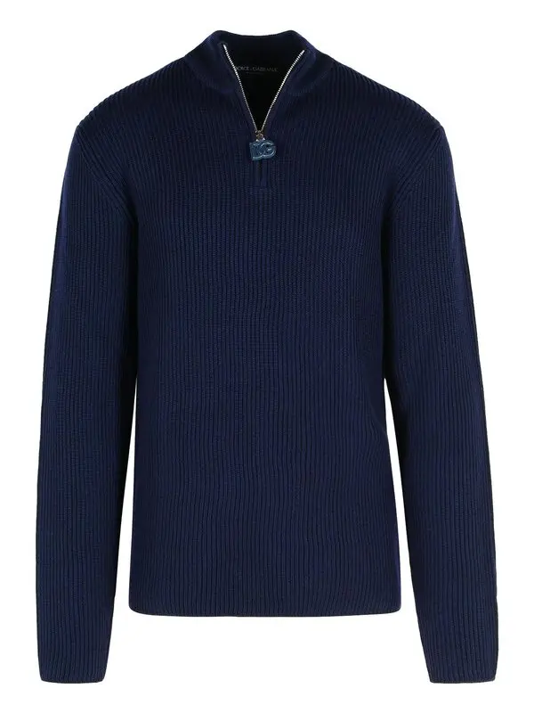 Dolce & Gabbana Virgin Wool Sweater - Blue