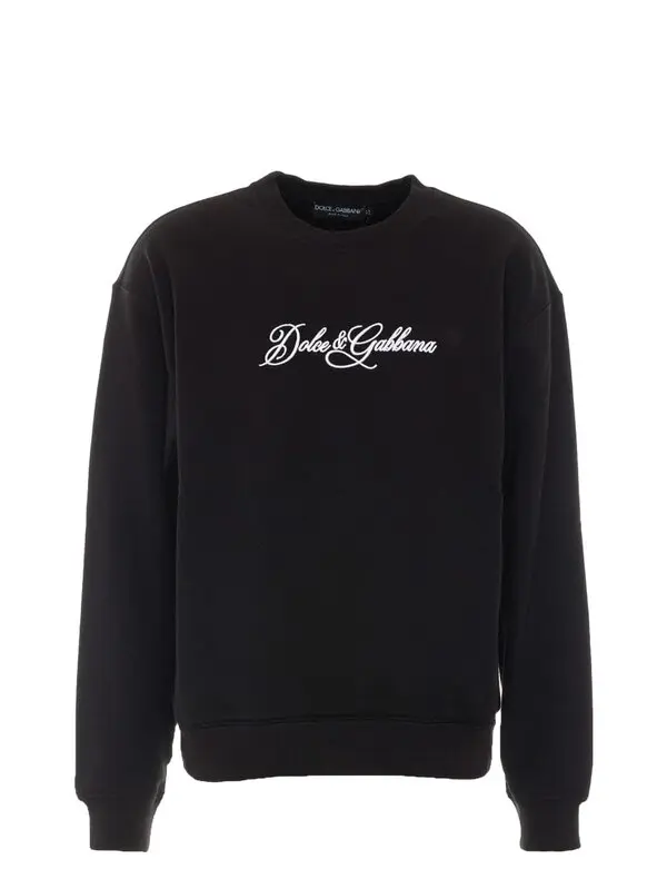 Dolce & Gabbana Embroidered Logo Sweatshirt - Black