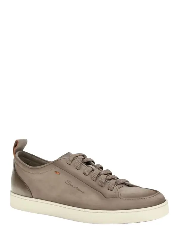 Santoni Nubuck Low-top Sneakers - Brown