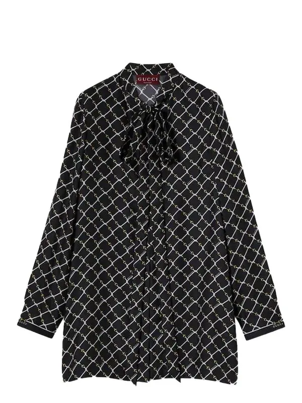 Gucci Printed Silk Shirt - Multicolor
