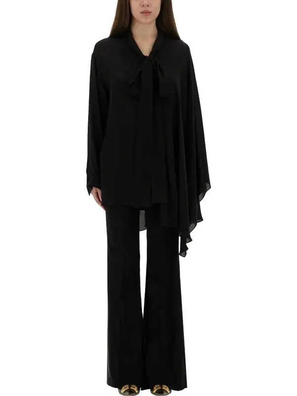 Balenciaga Blouse With Scarf - Black