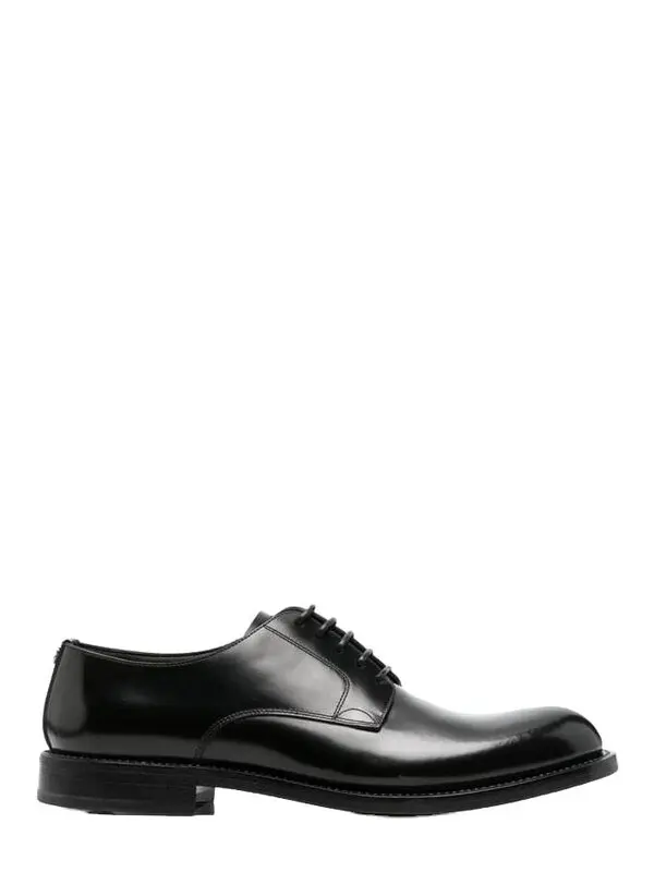 Dolce & Gabbana Polished Leather Trainers - Black