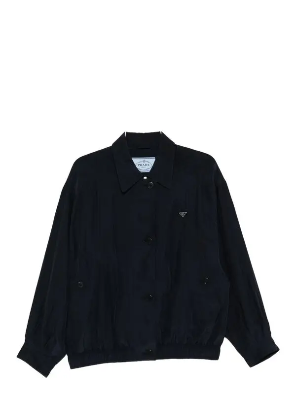 Prada Silk Blouson Jacket - Multicolor
