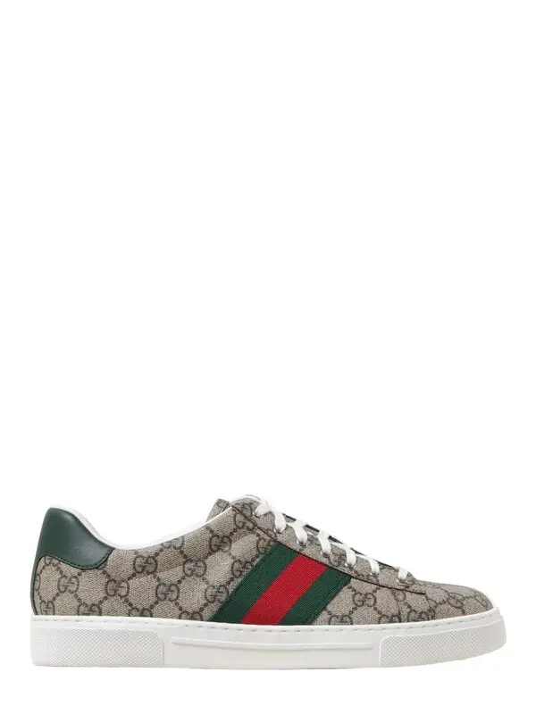 Gucci Monogram Print Sneakers - Cream