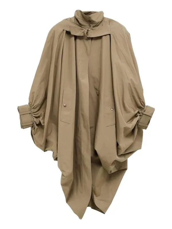 Chloé Cotton Cape Coat - Multicolor