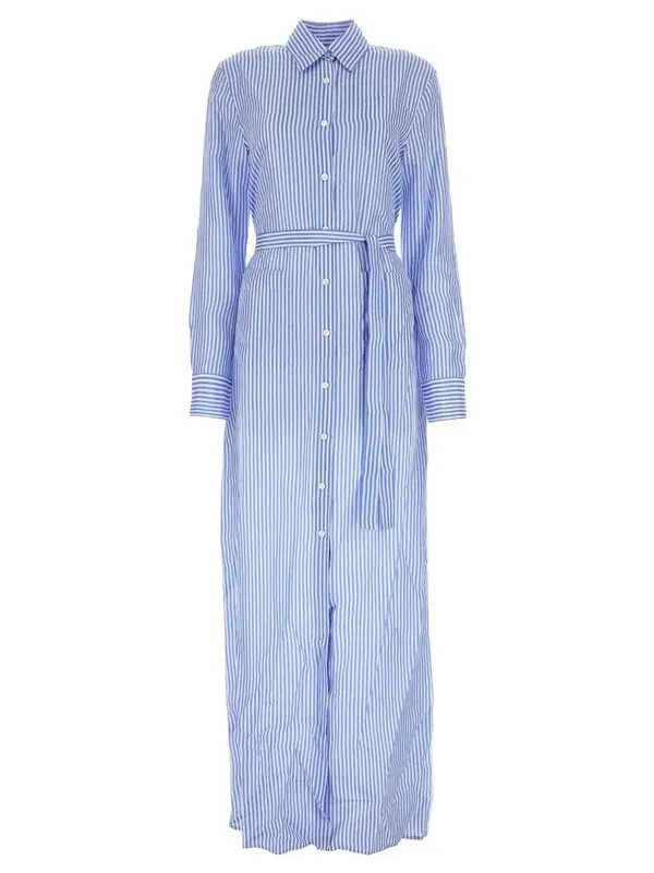 Prada Printed Silk Shirt Dress - Multicolor