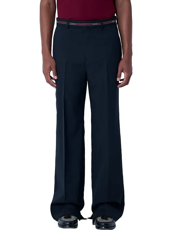 Gucci Tailored Wool Pants - Blue