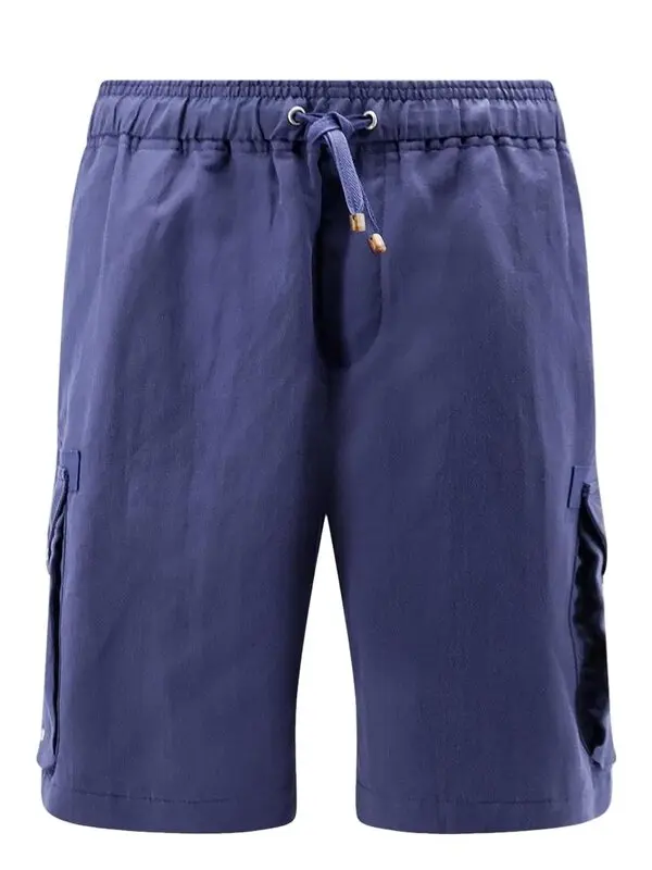 Brunello Cucinelli Linen And Cotton Shorts - Multicolor