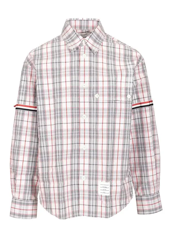 Thom Browne Oversized Cotton Poplin Shirt - Multicolor