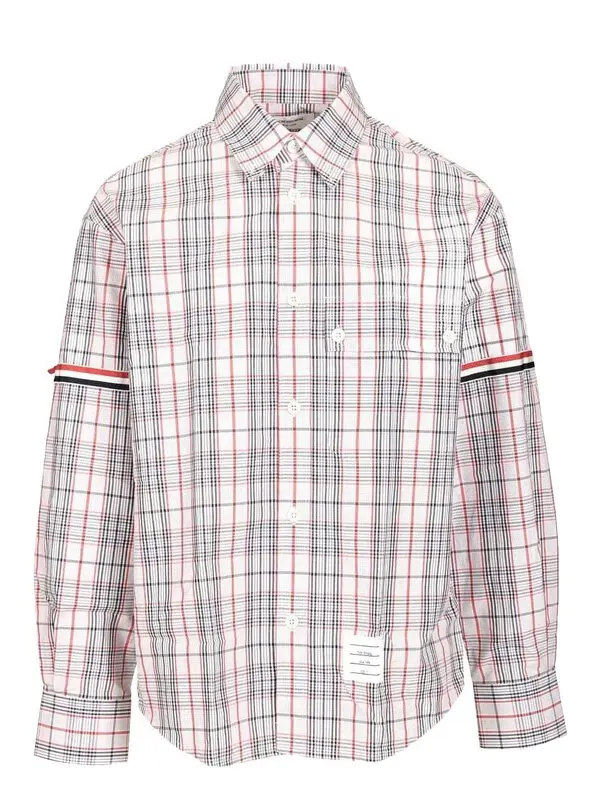 Thom Browne Oversized Cotton Poplin Shirt - Multicolor