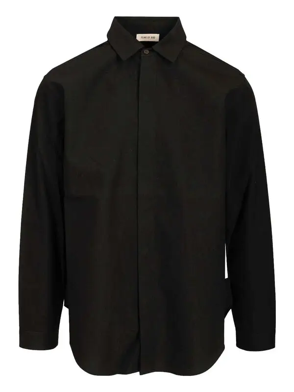 Fear Of God Cotton And Wool Shirt - Black