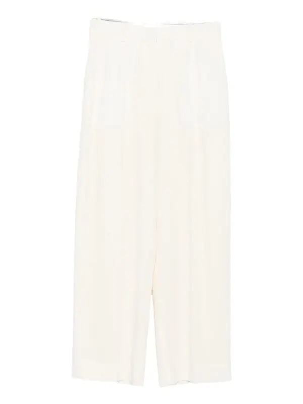 TOTEME Wool Blend Fluid Trousers - Multicolor