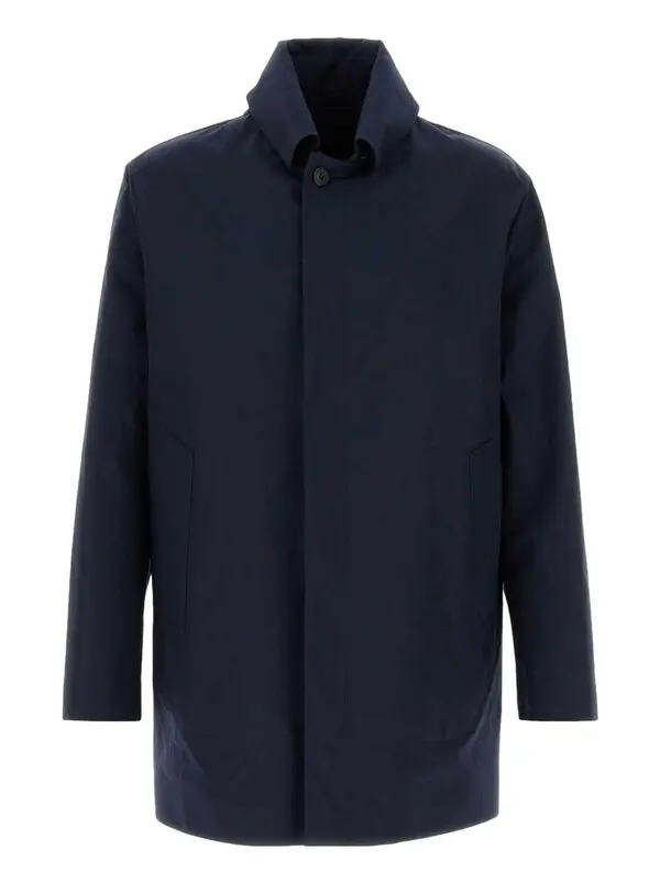 Prada Cotton Classic Coat - Blue