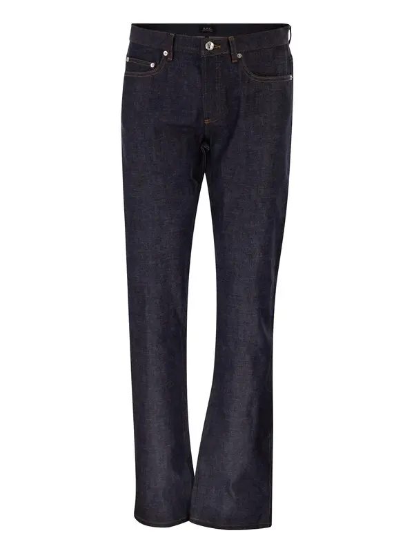 A.p.c. Jean New Standard Jeans In Pure Rigid Denim Cotton - Multicolor