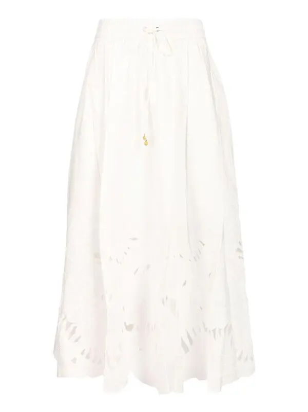 Zimmermann Mahon Cotton Midi Skirt - Multicolor