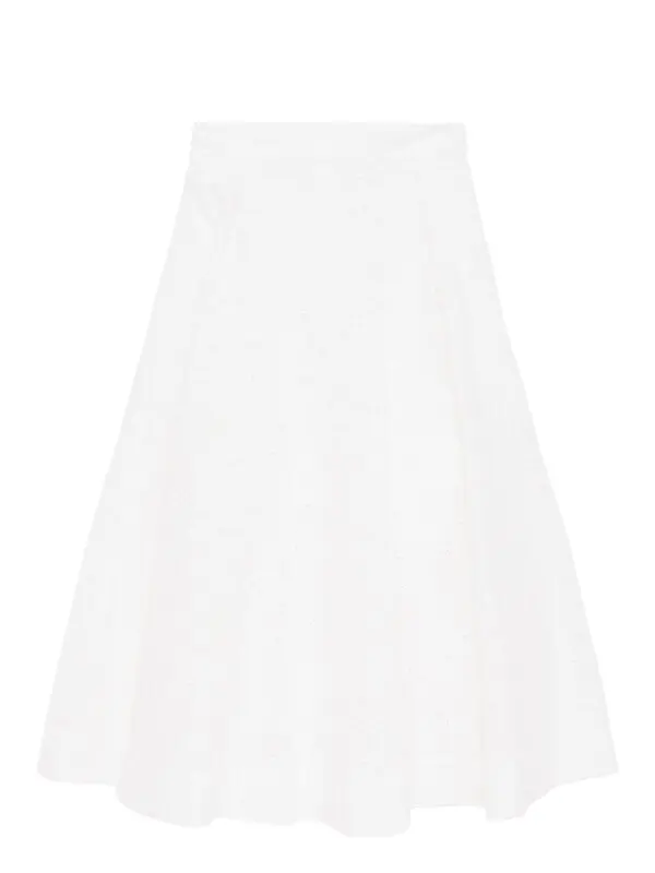 Zimmermann Crush Cotton Midi Skirt - Multicolor